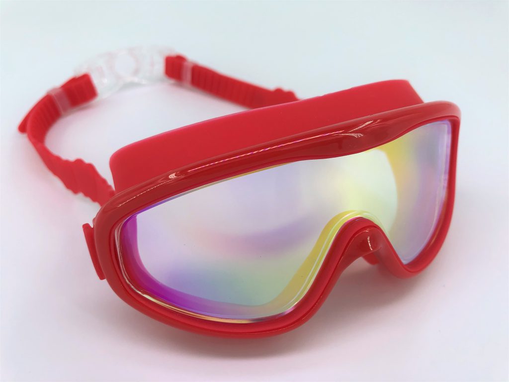 Red goggle mirror lens with back buckle – www.keedstore.com